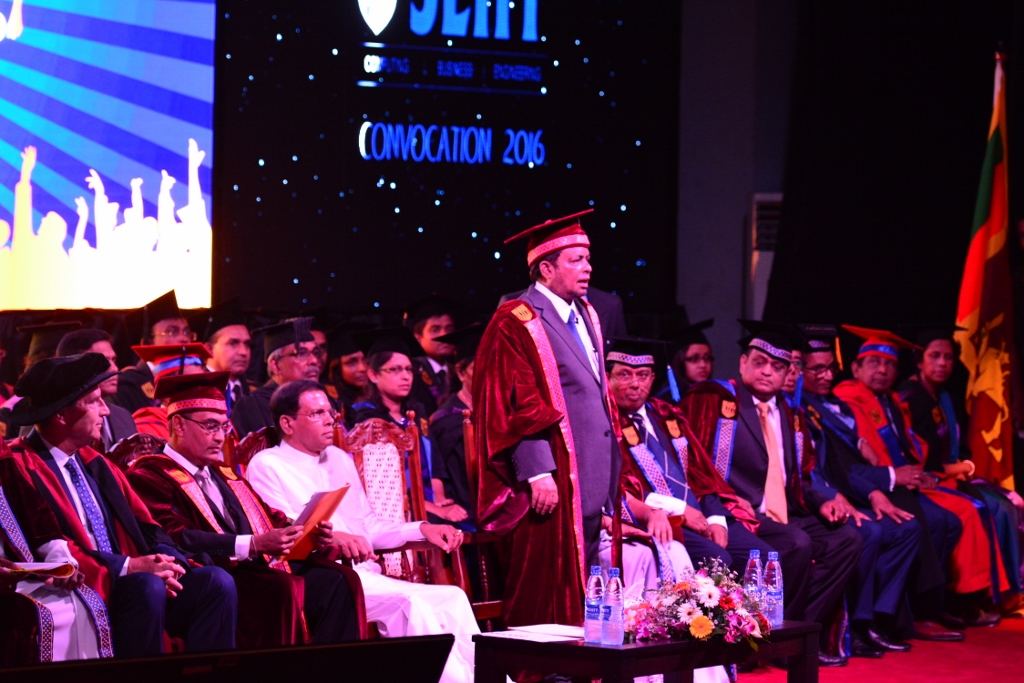 SLIIT held Convocation 2016 with His Excellency the President Maithripala Sirisena as Chief ...