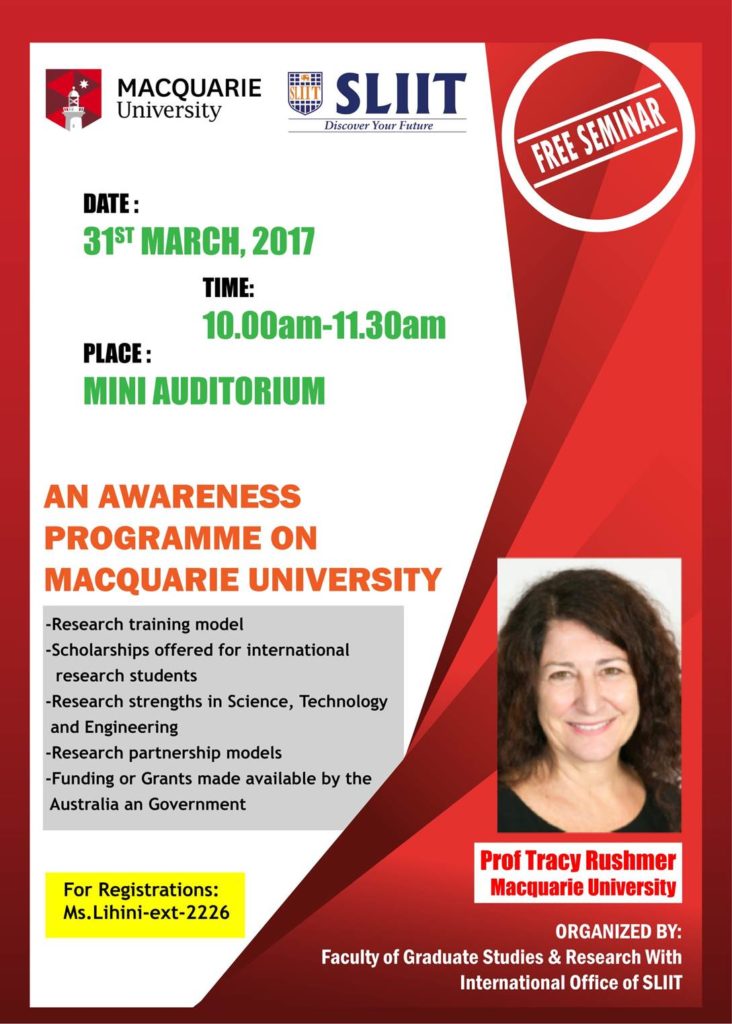 Research-Awareness-programme-by-Macquarie-University – SLIIT